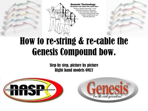 How to re-string & re-cable the Genesis Compound bow. - ky nasp