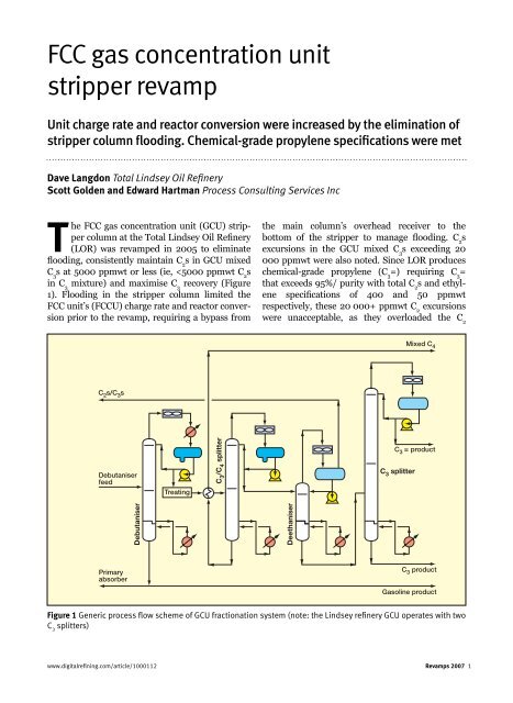 FCC gas concentration unit stripper revamp - DigitalRefining