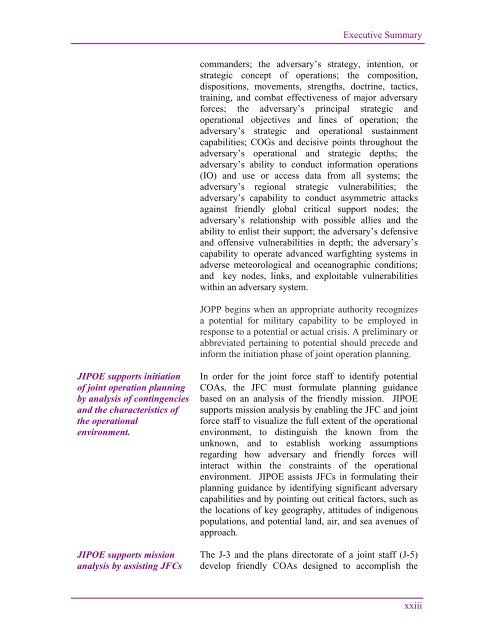 JIPOE supports initiation