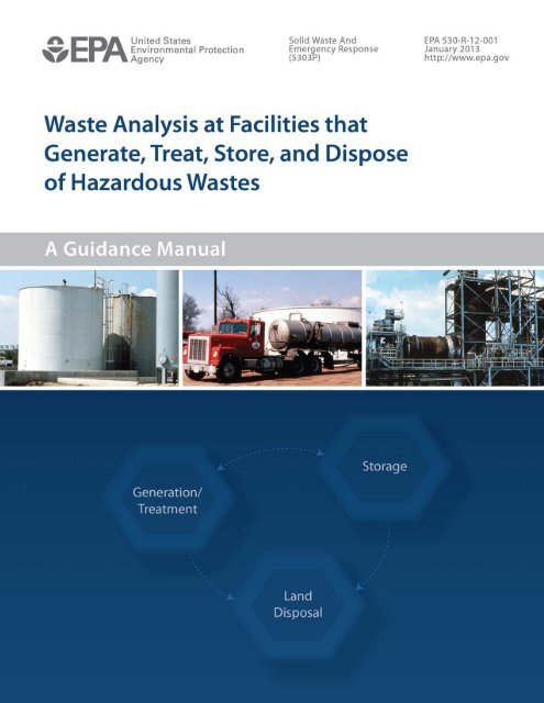 Waste Analysis at Facilities that Generate, Treat, Store, and Dispose ...