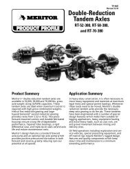 Hub Reduction Tandem Drive Axle MT-32-610 - Meritor