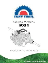 K62 & K66 Oil Changing Procedure - Tuff Torq Parts