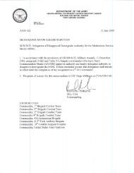 blocking & bracing - Fort Carson - U.S. Army