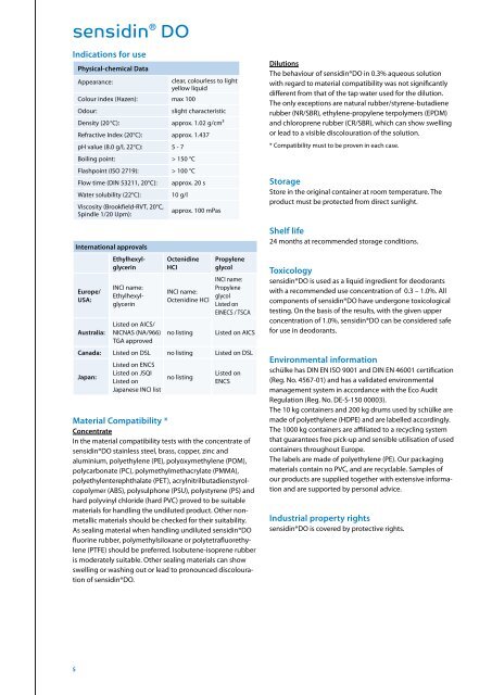 sensidin®DO - Baz LTD