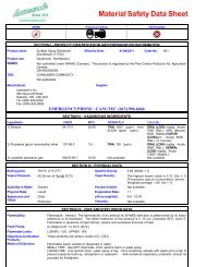 MSDS Document for TNT FOAMING DISINFECTANT CLEANER