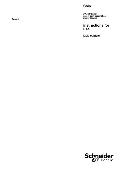 SM6 Dm2 Cubicle - Schneider Electric