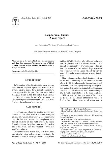 Bicipitoradial bursitis