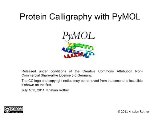 Protein Calligraphy with PyMOL