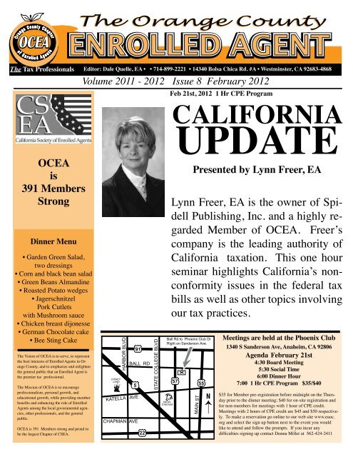 February - Orange County Enrolled Agents