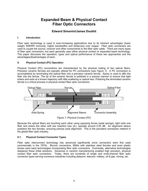 Expanded Beam White Paper - Fiber Systems International