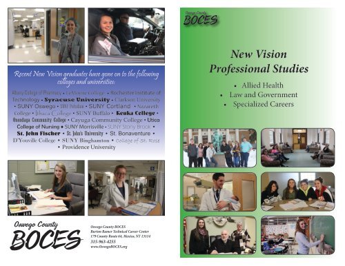 New Vision Programs - Oswego County BOCES