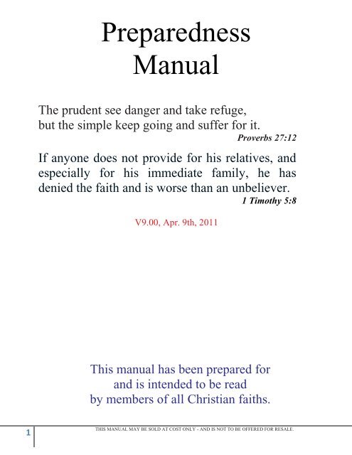 Comprehensive Preparedness Manual TheSurvivalMom