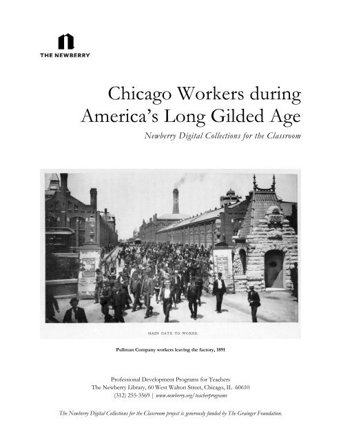 Chicago Workers during America's Long Gilded Age - Digital ...