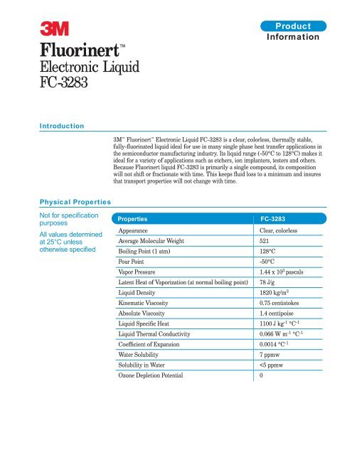 Electronic Liquid FC-3283 - 3M