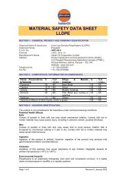 BRC - Astrapak (SASOL Food Safety Data Sheet) - Kaap Agri