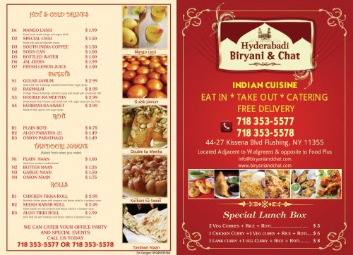 Download Menu - Biryani Pointe and chat