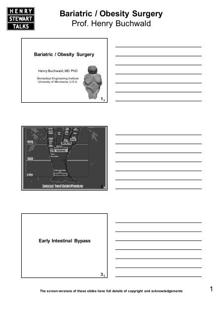 Bariatric / Obesity Surgery Prof. Henry Buchwald - Henry Stewart Talks