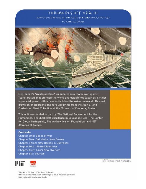 “Throwing Off Asia III” by John W. Dower - MIT OpenCourseWare