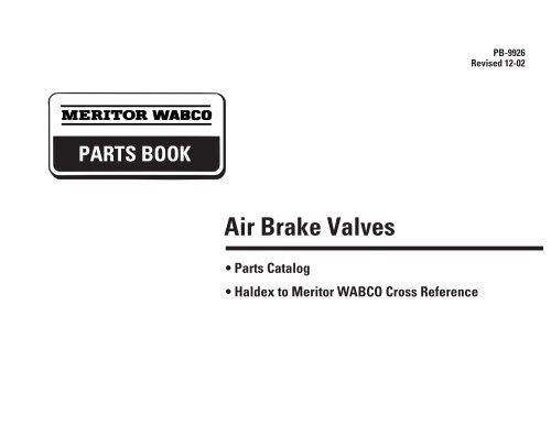 Air Brake Valves - Meritor WABCO