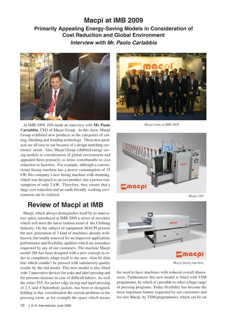 Macpi at IMB 2009 Review of Macpi at IMB - Macpi Group