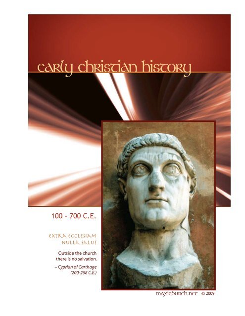 early christian history - Maxie Burch