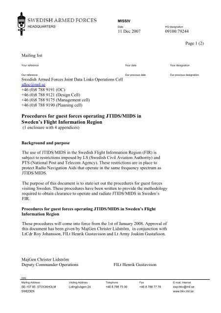 jtids/mids activity report