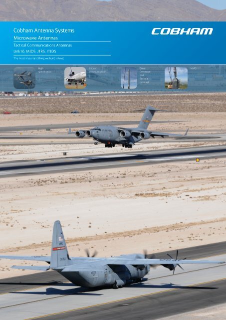 Tactical Communications Antennas Link 16, MIDS, JTRS, JTIDS