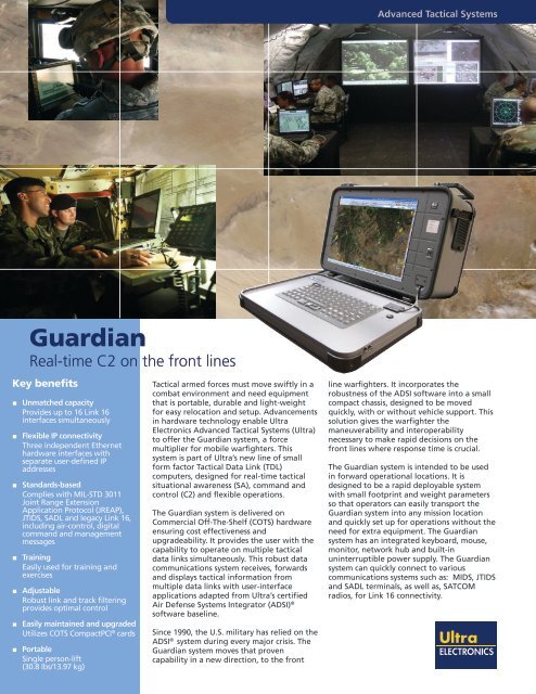 Guardian - Ultra Electronics Advanced Tactical Systems