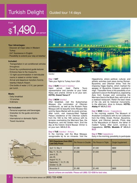 Turkey - Turkish Delight - Pacha tours