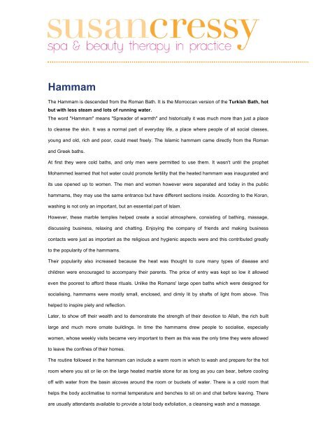 Hammam download - Susan Cressy