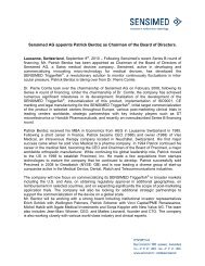 White paper First clinical experience with the SENSIMED Triggerfish ...