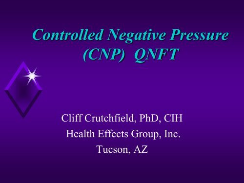 Controlled Negative Pressure (CNP) QNFT