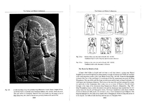 A stele depicting a king,