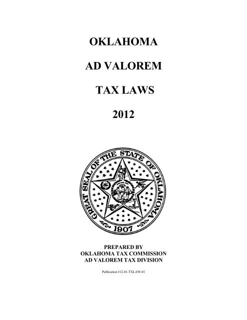 Ad Valorem Tax Law - Oklahoma Tax Commission
