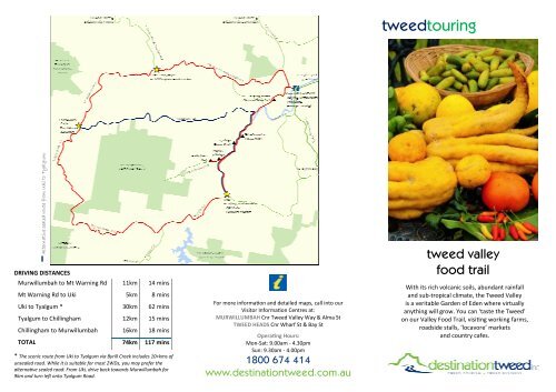 Tweed Valley Food Trail - final layout - Tweed Tourism