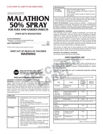 Sevin SL Carbaryl Insecticide, Specimen Label