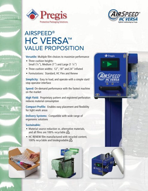 HC VERSA™ - Pregis