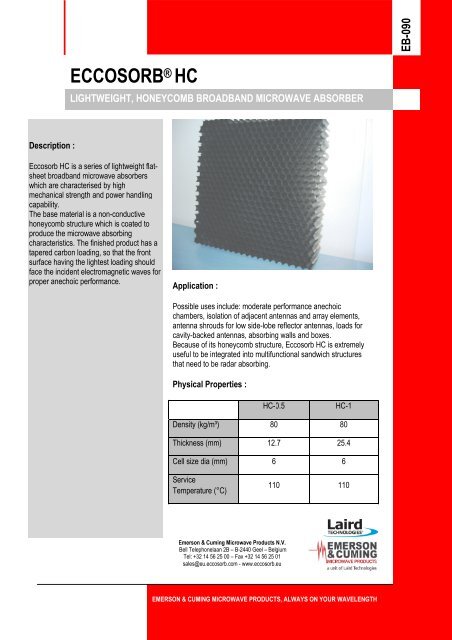 ECCOSORB® HC - Emerson & Cuming MWP