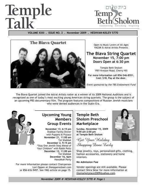 Temple Talk - Temple Beth Sholom
