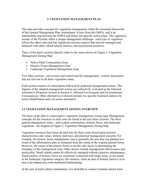 3. VEGETATION MANAGEMENT PLAN This plan ... - Presidio Trust