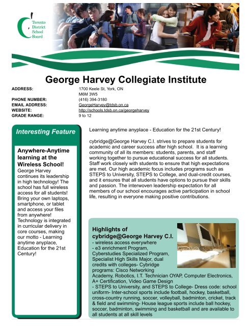George Harvey Collegiate Institute