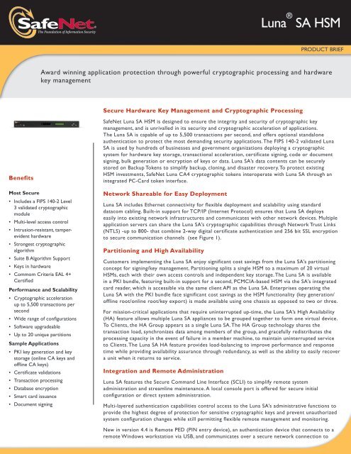 HSM von SafeNet bei insinova erhältlich - Damit Ihre ...