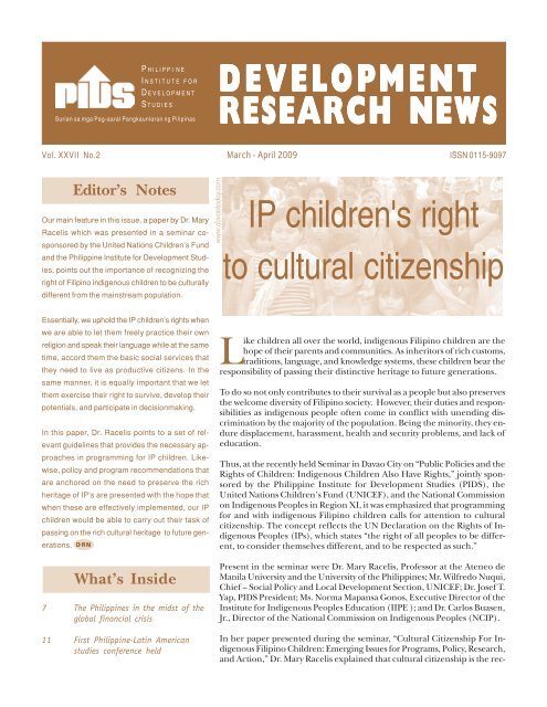 Document - Philippine Institute for Development Studies