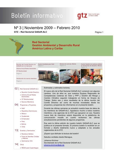 RED SECTORIAL GADeR-ALC - GIZ