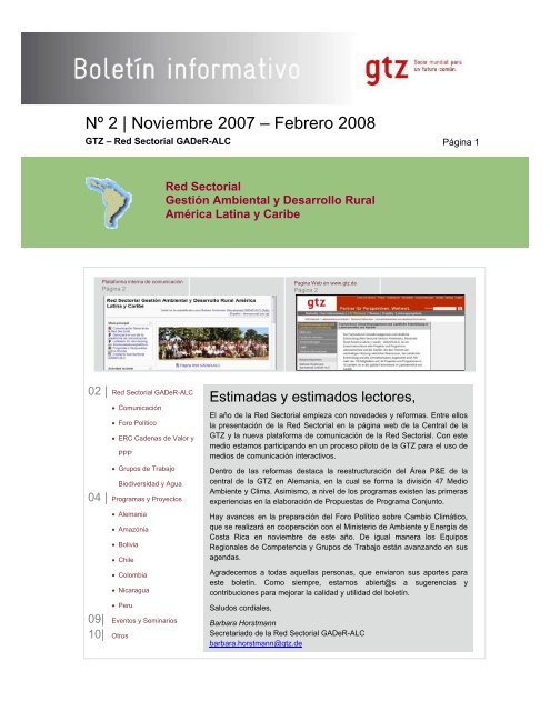 RED SECTORIAL GADeR-ALC - GIZ