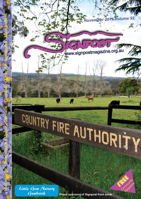 Little Gem Nursery Gembrook - Signpost Magazine