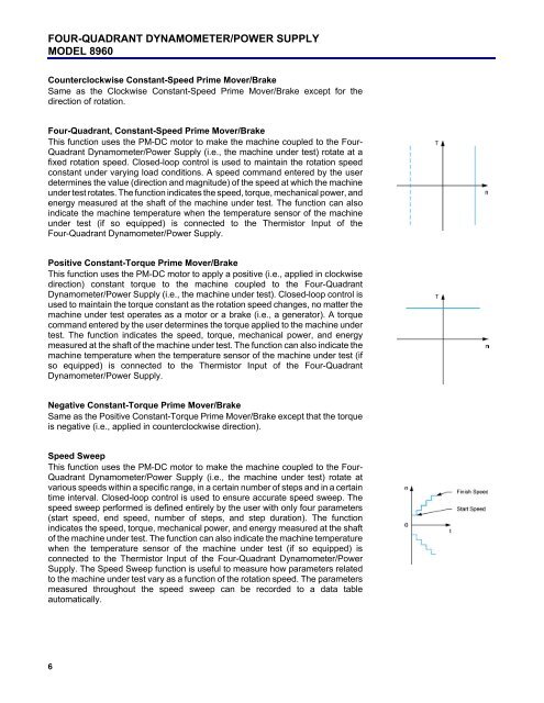 FOUR-QUADRANT DYNAMOMETER