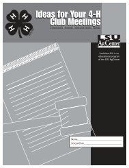SECRETARY’S WORKSHEET FOR 4-H CLUB MEETINGS