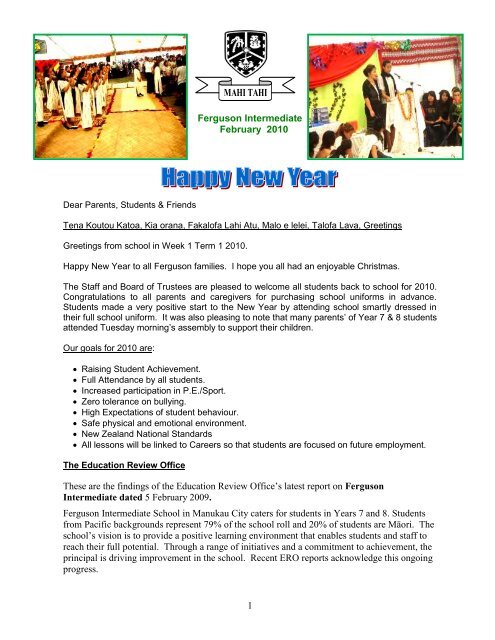 February 2006 - Ferguson Intermediate School