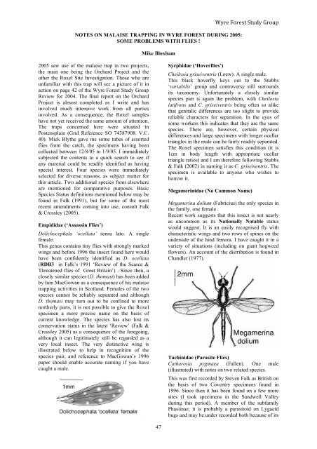 Mike Bloxham - Wyre Forest Study Group